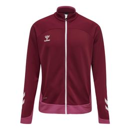 Hummel Sportsweatjacke Herren Gr&ouml;&szlig;e M pink / dunkelrot / wei&szlig;