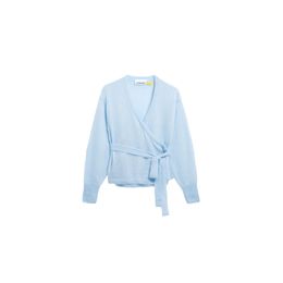 armedangels Strickjacke MOHAIR BLEND WRAP Damen Gr&ouml;&szlig;e XL hellblau