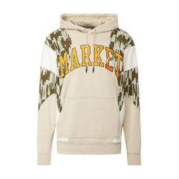 Puma Sweatshirt 'Puma x Market' Herren Gr&ouml;&szlig;e XS beige / dunkelgr&uuml;n / mandarine / schwarz