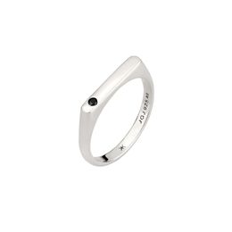 Kuzzoi Ring Herren Gr&ouml;&szlig;e 60 schwarz / silber