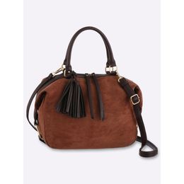 Heine Damen Tasche, Braun, Handtaschen, Material: Synthetik