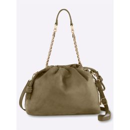 heine Damen Handtasche, Braun, Handtaschen, Material: Synthetik