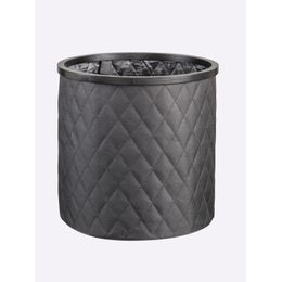 HEINE HOME W&auml;schesammler, Schwarz, Gr. H/B/T ca. 38x41x41 cm, Bad-Accessoires, Material: Polyester