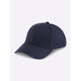 heine Damen Cap, Blau, M&uuml;tzen & H&uuml;te, Material: Leinen