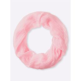 Heine Damen Loop, Rosa, T&uuml;cher & Schals, Material: Baumwolle