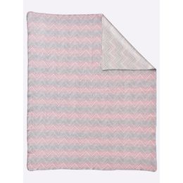HEINE HOME Plaid, Grau, Gr. 150x200 cm, Wohndecken, Material: Baumwolle