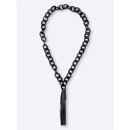 Heine Damen Gliederkette, Schwarz, Accessoires, Material: Acryl