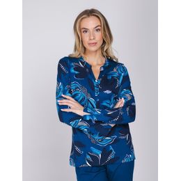 PASTUNETTE Pyjama 'Premium - Blue Mirage' Damen Gr&ouml;&szlig;e 5XL dunkelblau Sommerkleid