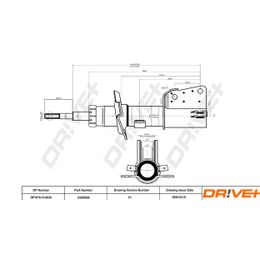 DR!VE+ Sto&szlig;d&auml;mpfer dp1610100020 Vorderachse f&uuml;r RENAULT Opel Vaughall NISSAN Fiat