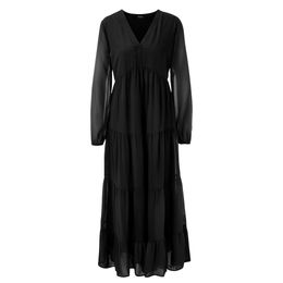 Aniston Casual Kleid Damen Gr&ouml;&szlig;e 40 schwarz Sommerkleid