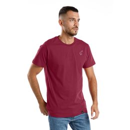 Spitzbub T-Shirt 'Look Up!' Herren Gr&ouml;&szlig;e XL dunkelrot / wei&szlig;