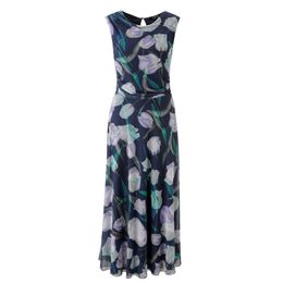 Aniston Selected Kleid Damen Gr&ouml;&szlig;e 46 marine / lavendel / naturwei&szlig; Sommerkleid