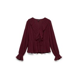 V&eacute;ro Moda Vero Moda Bluse 'VMDora' Damen Gr&ouml;&szlig;e XXL bordeaux