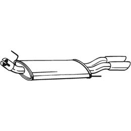 BOSAL Endschalld&auml;mpfer 233731 f&uuml;r VW