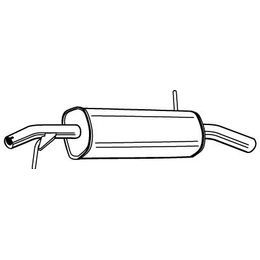 VEGAZ Endschalld&auml;mpfer pgs351 hinten f&uuml;r Peugeot