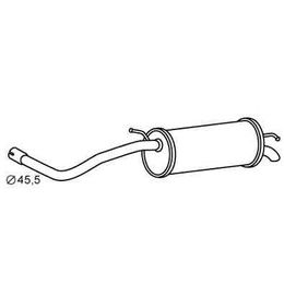 VEGAZ Endschalld&auml;mpfer sks37 f&uuml;r SEAT Skoda