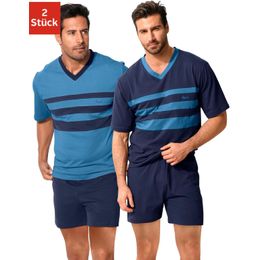 Le Jogger Herren Pyjama, blau, marine, Gr&ouml;&szlig;e 48/50