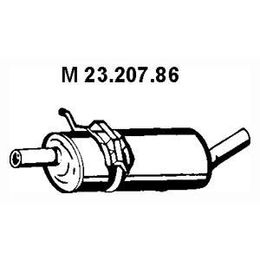 VEGAZ Mittelschalld&auml;mpfer ms421 mitte f&uuml;r Mercedes