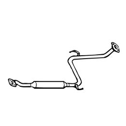 VEGAZ Mittelschalld&auml;mpfer ts153 f&uuml;r TOYOTA