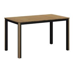 Ambia Garden Gartentisch, Teak, Holz, Metall, Akazie, massiv, rechteckig, eckig, 120x70x68 cm, Gartenm&ouml;bel, Gartentische, Gartentische