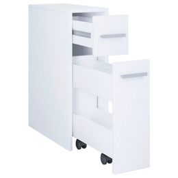 Mid.you Unterschrank, Wei&szlig;, Kunststoff, 3 Schublade(n) Schubladen, 19.9x61.4x45 cm, stehend, Badezimmer, Badezimmerschr&auml;nke, Bad Unterschr&auml;nke