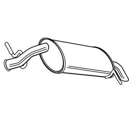 VEGAZ Endschalld&auml;mpfer pgs329 f&uuml;r Peugeot