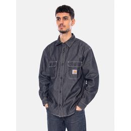 Carhartt Work In Progress Carhartt Wip &Uuml;bergangsjacke 'Tigan Shirt Jac' Herren Gr&ouml;&szlig;e M blau Sommerjacke