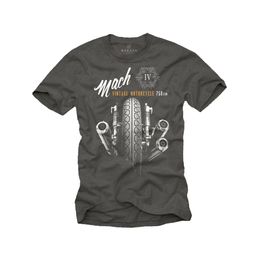Makaya Shirt 'Mach 4' Herren Gr&ouml;&szlig;e S grau