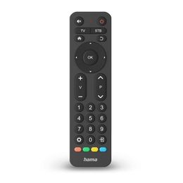 Hama Universal-Fernbedienung &raquo;Universal Fernbedienung f&uuml;r TV und Set-Top-Box mit gro&szlig;en Tasten&laquo; 2-in-1 Lernfunktion, gro&szlig;e Tasten, steuert zwei Ger&auml;te, 10 
