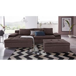 OTTO home Ecksofa &raquo;Labene, L-Form, B: 270/290 cm, Bettfunktion & Bettkasten w&auml;hlbar&laquo; wahlweise mit Schlaffunktion und Bettkasten, auch als XXL-