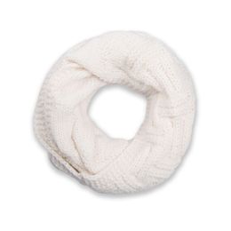 Stylebreaker Schlauchschal 'Strick Loop mit Gitter und Rippenmuster' Damen Gr&ouml;&szlig;e One Size creme
