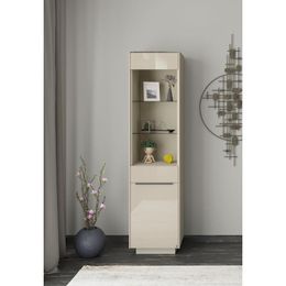 set one by Musterring Standvitrine &raquo;Reno&laquo; 1 Stk. tlg. Mit Sockel in diversen Farben, 193 cm H&ouml;he & Farbauswahl Glas, Holzwerkstoff kaschmirmatt lack, 