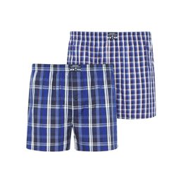 Jockey Boxer shorts 'Everyday Striped Boxer Woven - 2 Pack' male size 5XL Dark blue
