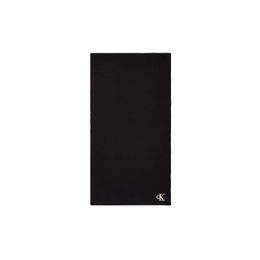 Calvin Klein Damen Strickschal &raquo;CK FINE RIB KNITTED SCARF&laquo; Regular fit mit Markenlogo schwarz Einheitsgr&ouml;&szlig;e