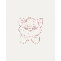 Komar Bild &raquo;Tough Toulouse&laquo; Natur 1 Stk. tlg. Wandbild zur Dekoration im Kinderzimmer - ohne Rahmen rosa Holz, Papier B/H/T: 40cm x 50cm, Wandbild Natur, 1 