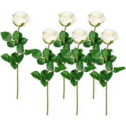 Creativ green Kunstblume beige Kunststoff, Polyester B/H/L: 69cm, 6 Stk.