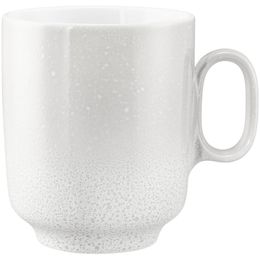 Seltmann Weiden Becher &raquo;Sento Home&laquo; Kaffeetasse mit Henkel, 430 ml grau Porzellan &Oslash; 8,8cm x 10,4cm, 430ml, 1