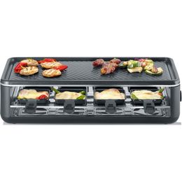 Severin Raclette &raquo;Black Line Lite RG 2365&laquo; 8 Stk. Raclettepf&auml;nnchen 1.400 W Raclette-Grill schwarz Einheitsgr&ouml;&szlig;e