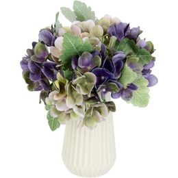 I.GE.A. Kunstblume &raquo;K&uuml;nstlicher Blumenstrau&szlig; Bouquet Hochzeitsdeko Tischdeko&laquo; K&uuml;nstlicher Blumenstrau&szlig; Bouquet Hochzeitsdeko Tischdeko lila Polyester 