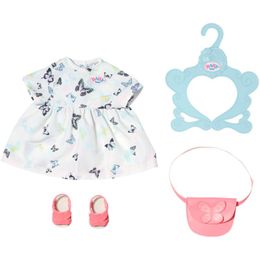 Puppenkleidung &raquo;Kleid Set 43 cm&laquo; wei&szlig; Einheitsgr&ouml;&szlig;e Puppenkleidung