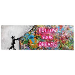 Reinders Poster &raquo;Surprise Wall&laquo; Kinderzimmer - Graffiti - Tr&auml;ume - Kind - Mehrfarbig - 170 gr. Papier bunt B/H/T: 158cm x 53cm x 0,1cm