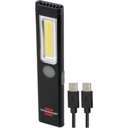 Fa.Brennenstuhl Arbeitsleuchte &raquo;Handleuchte PL 200 AC&laquo; LED-Modul Akku LED Taschenlampe PL 200 AC mit integriertem Akku und 1x USB C Kabel - ideal f&uuml;r die Hemd- oder 