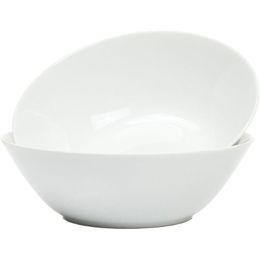 Retsch Arzberg Schale &raquo;Servierschale HEIKE WEISS 25 cm, Set 2-teilig, rund Porzellan&laquo; 2 Stk. aus Porzellan Formsch&ouml;ne Servier- & Beilagenschalen im 2er Pack &ndash; edel &