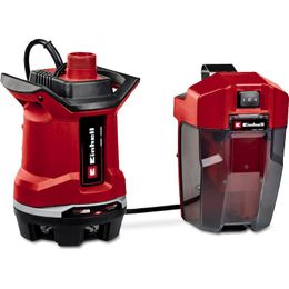 Einhell Schmutzwasserpumpe &raquo;GE-DP 18/25 Li - Solo&laquo; 7.500 l/h, Power X-Change, ohne Akku und Ladeger&auml;t rot 5 Meter lange Kabelverbindung f&uuml;r gr&ouml;&szlig;ere 
