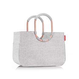 Reisenthel Shopper &raquo;loopshopper L&laquo; gepolsterte Griffe, Standf&uuml;&szlig;e, Rei&szlig;verschlusstasche, Stecktaschen grau Polyester B/H/T: 46cm x 34,5cm x 25cm