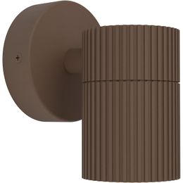 Eglo Wandleuchte &raquo;TOMELLOSO Wandlampe - Alu - GU10 - 1X28W - IP44&laquo; GU10 1 Stk. Au&szlig;enbeleuchtung, Au&szlig;enwandleuchte, Terrasse, L6 x H12 x AL11 cm 1, H: 