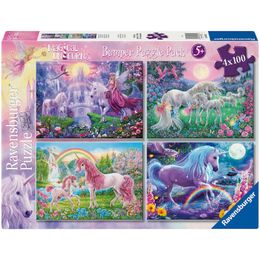 Puzzle &raquo;Magische Einh&ouml;rner&laquo; Made in Europe bunt Pappe Einheitsgr&ouml;&szlig;e