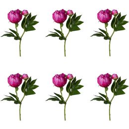 Creativ green Kunstblume &raquo;Peonie&laquo; pink Obermaterial: 80% Polyester, 20% Polyethylen B/H/L: 46cm, 6 Stk.