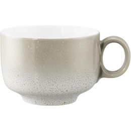 Seltmann Weiden Cappuccinotasse &raquo;Sento Home&laquo; Kaffeetasse mit Henkel, 380 ml beige Porzellan &Oslash; 10,1cm x 7,2cm, 380ml, 1
