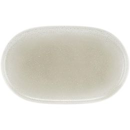 Seltmann Weiden Servierplatte &raquo;Sento Home&laquo; Platte, Teller oval beige Porzellan B/H/L: 20,5cm x 2,7cm x 33,4cm